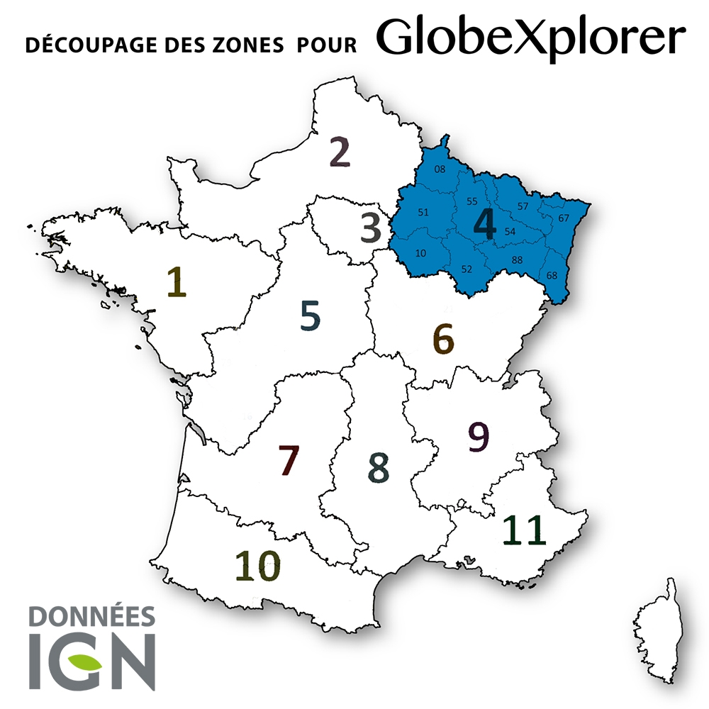 Carte IGN au 1 : 25 000 France GlobeXplorer