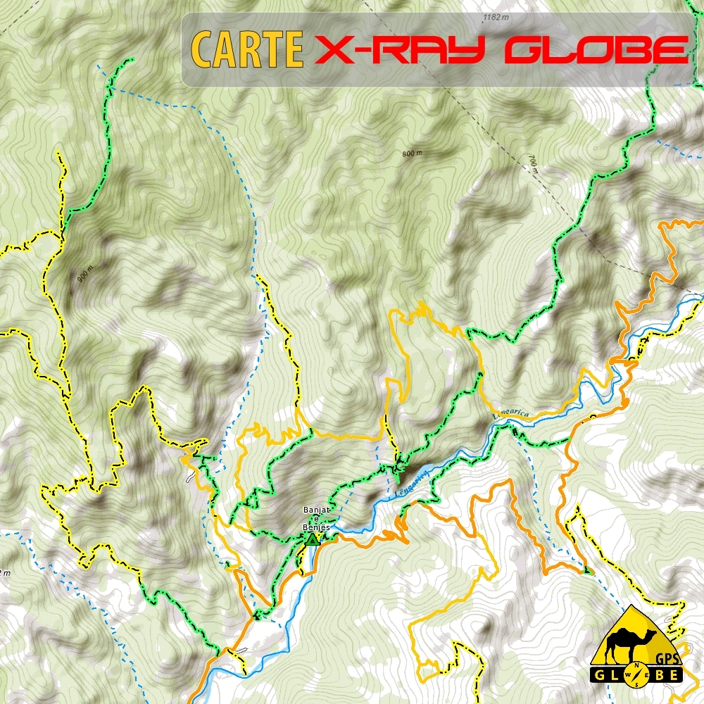 Carte X-Ray Globe de l'Albanie, carte haute précision pour GPS