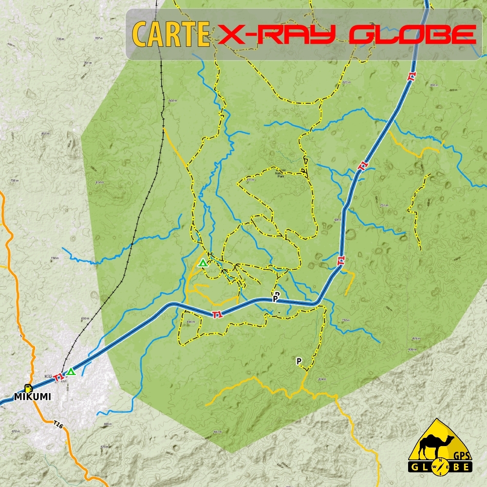 Carte X-Ray Globe la Tanzanie, carte haute précision pour GPS
