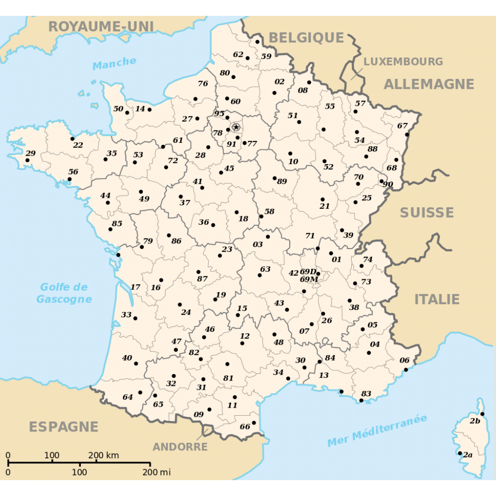 Pack 5 départements françe IGN 1:25000