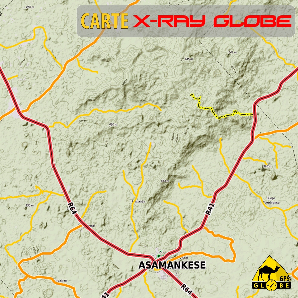 Carte XR Globe du Ghana , carte haute précision pour GPS